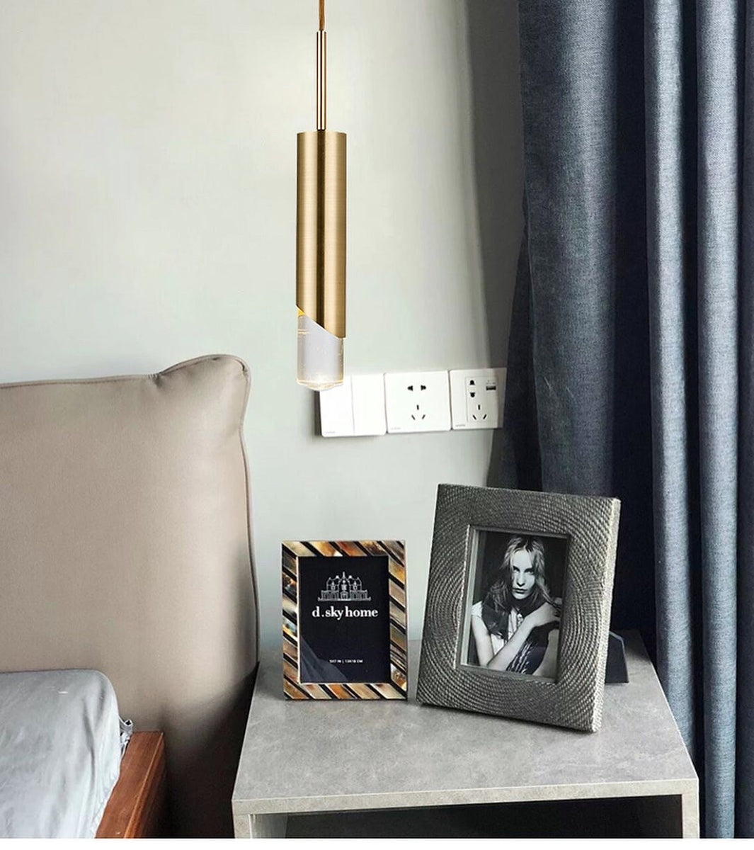 Crystal Gold Tube Light – Lights Architect