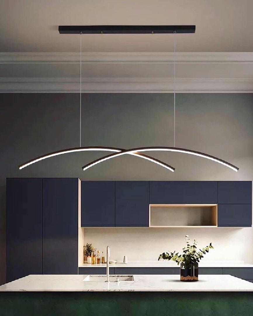 Curve Linear Chandelier Light – Lights Architect